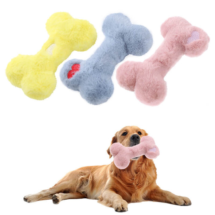 Funny Bone Squeaky Plush Toy Dog Chew Toy - APP Only